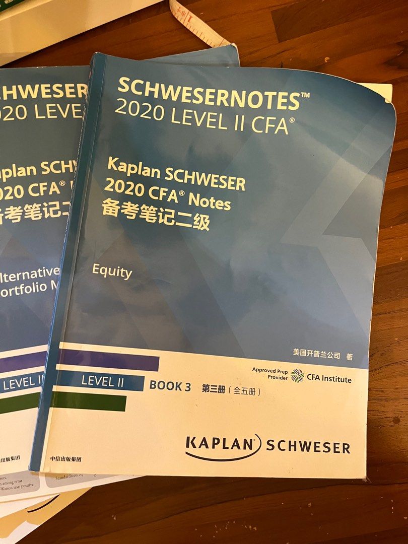 CFA level 2 II Kaplan notes 2020, Hobbies & Toys, Books & Magazines ...
