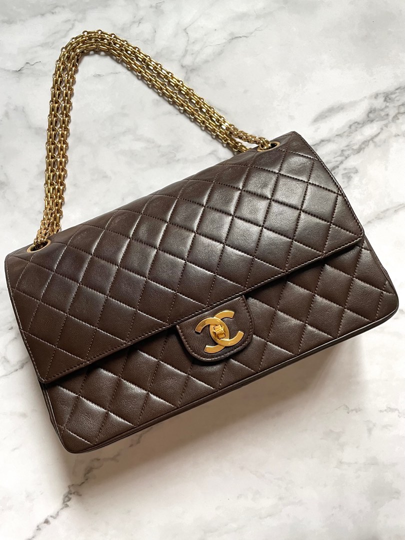 *sold*Chanel Chocolate Medium Reissue Chain Flap in 24K GHW, Luxury ...