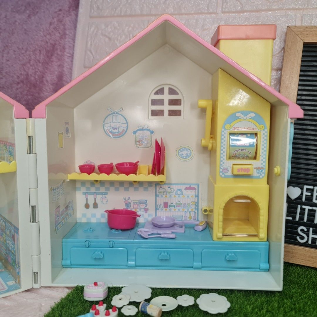 CINNAMOROLL CAFE HOUSE AND ICE CREAM WAGON SET, Hobbies & Toys, Toys ...