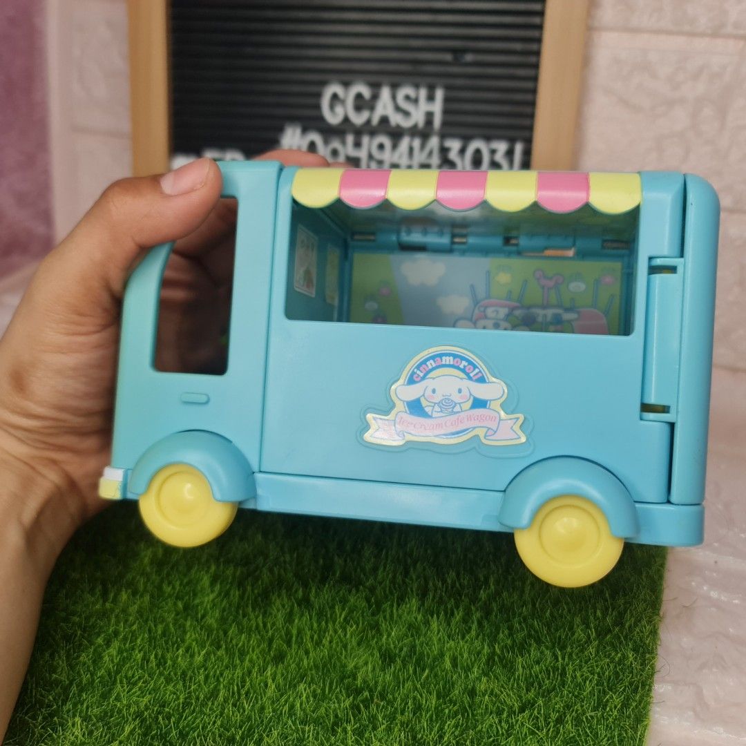 CINNAMOROLL CAFE HOUSE AND ICE CREAM WAGON SET, Hobbies & Toys, Toys ...