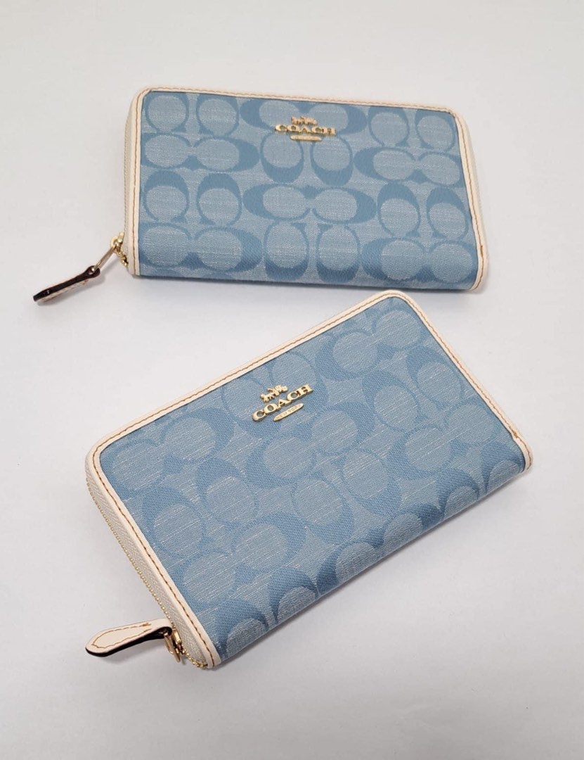 Coach medium denim wallet Original, Women's Fashion, Bags & Wallets ...