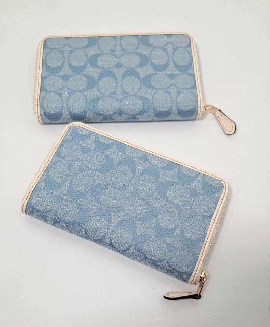 Coach medium denim wallet Original, Women's Fashion, Bags & Wallets ...