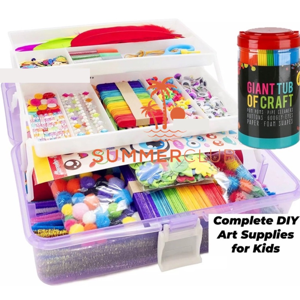 Complete DIY Art Supplies for Kids All in One Crafting School ...