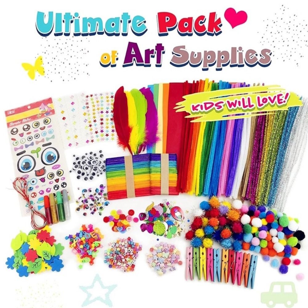 Complete DIY Art Supplies for Kids All in One Crafting School ...