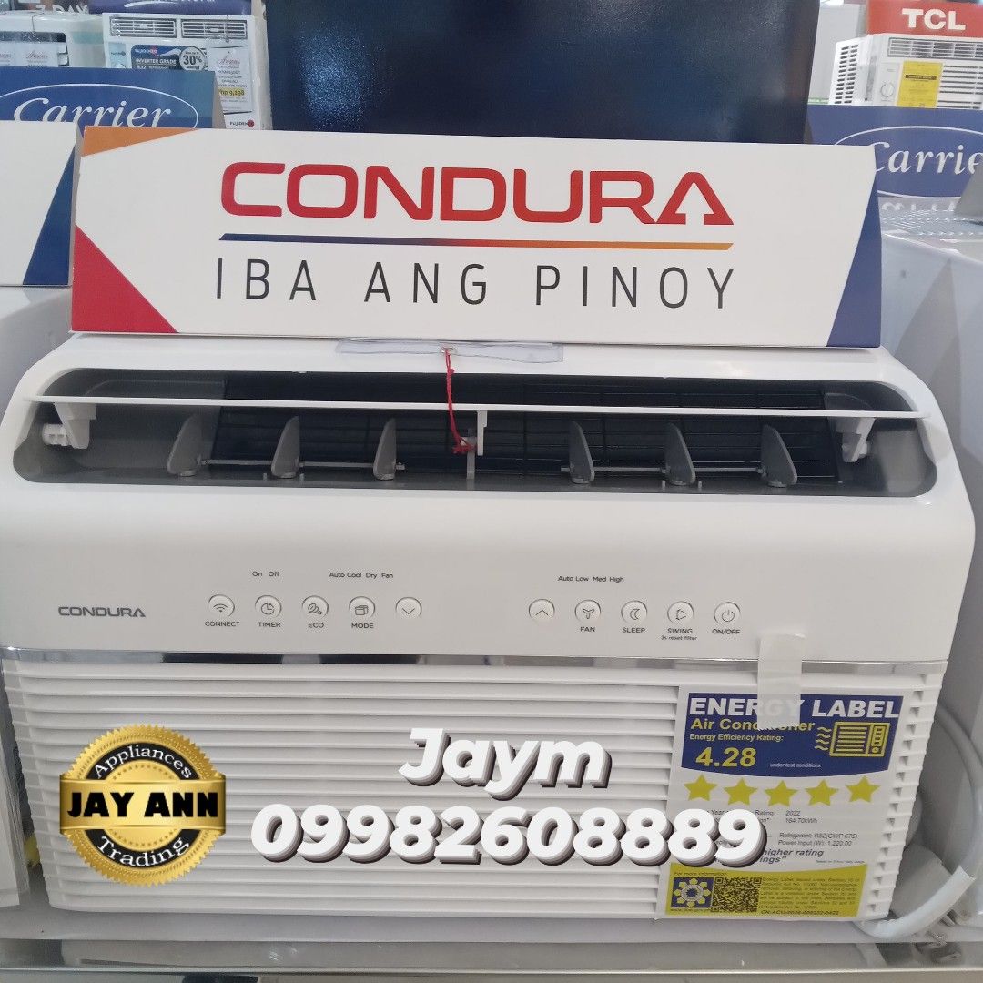 CONDURA WINDOW TYPE AIRCON INVERTER PRIMEA SERIES 1.5HP NEW MODEL, TV ...
