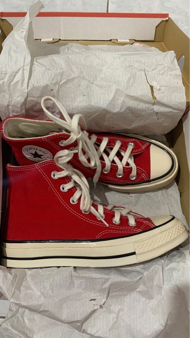 Converse Chuck 70 High Red, Women's Fashion, Footwear, Sneakers on ...