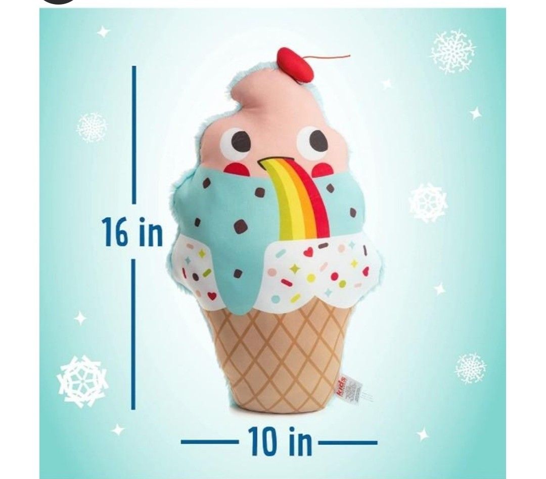 Cute ice cream chill pals pillow, Hobbies & Toys, Toys & Games on Carousell