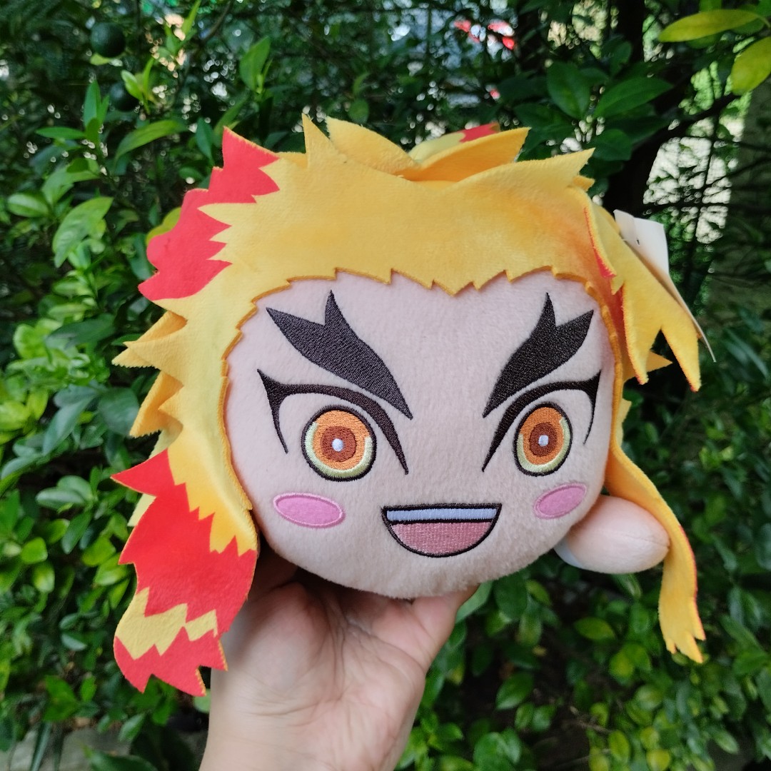 Demon Slayer Kyojuro Rengoku Mini NESOBERI Plush Doll, Hobbies & Toys ...