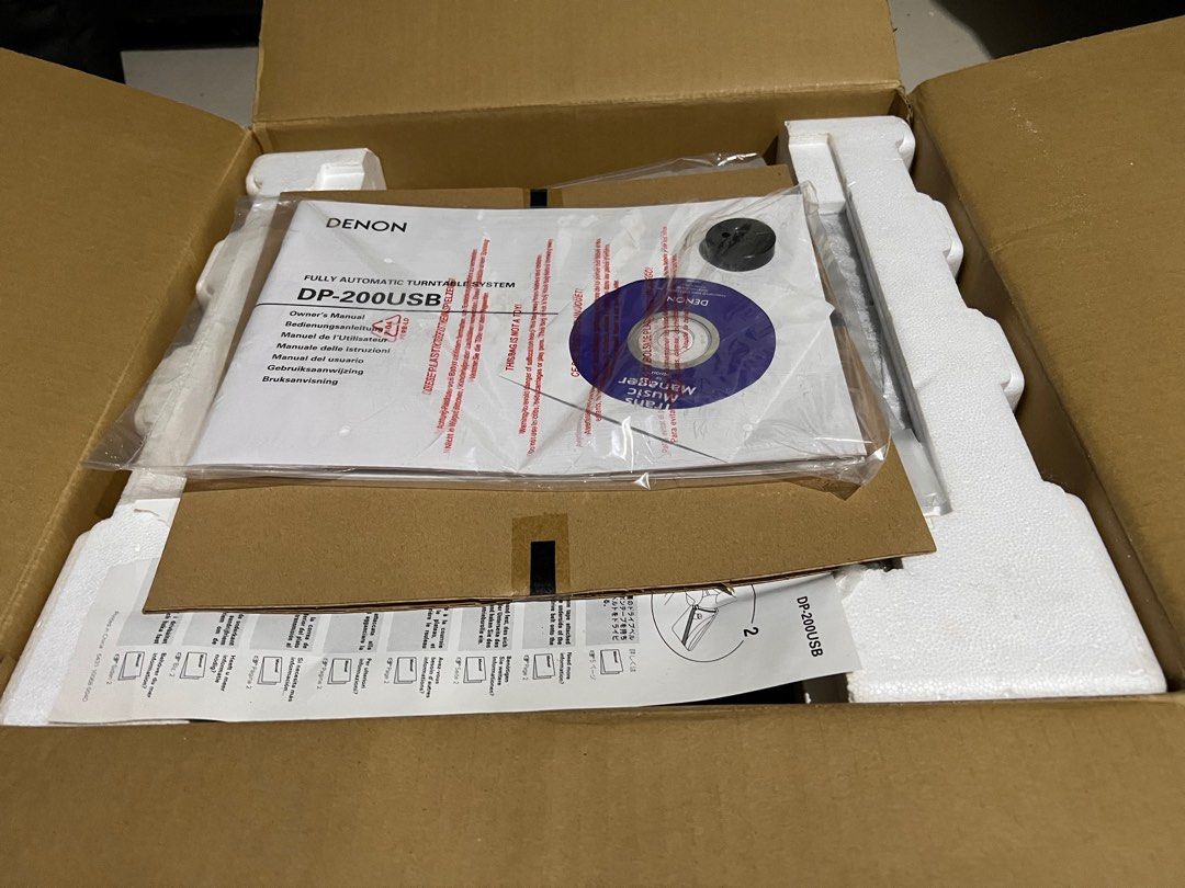DENON TURNTABLE DP-200USB, Audio, Other Audio Equipment on Carousell