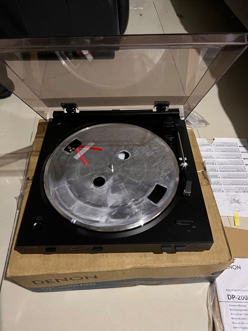 DENON TURNTABLE DP-200USB, Audio, Other Audio Equipment on Carousell