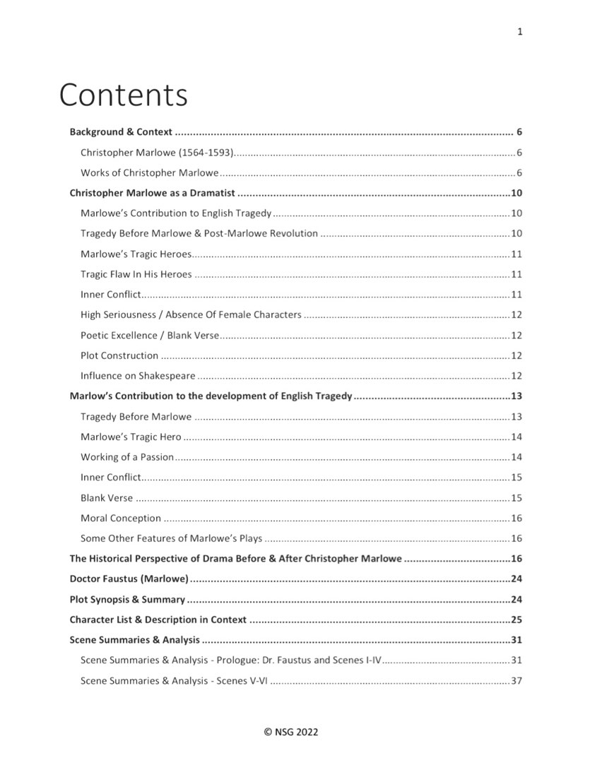 DOCTOR FAUSTUS - GCE A LEVEL H2 LITERATURE IN ENGLISH 9509 |PRESCRIBED ...