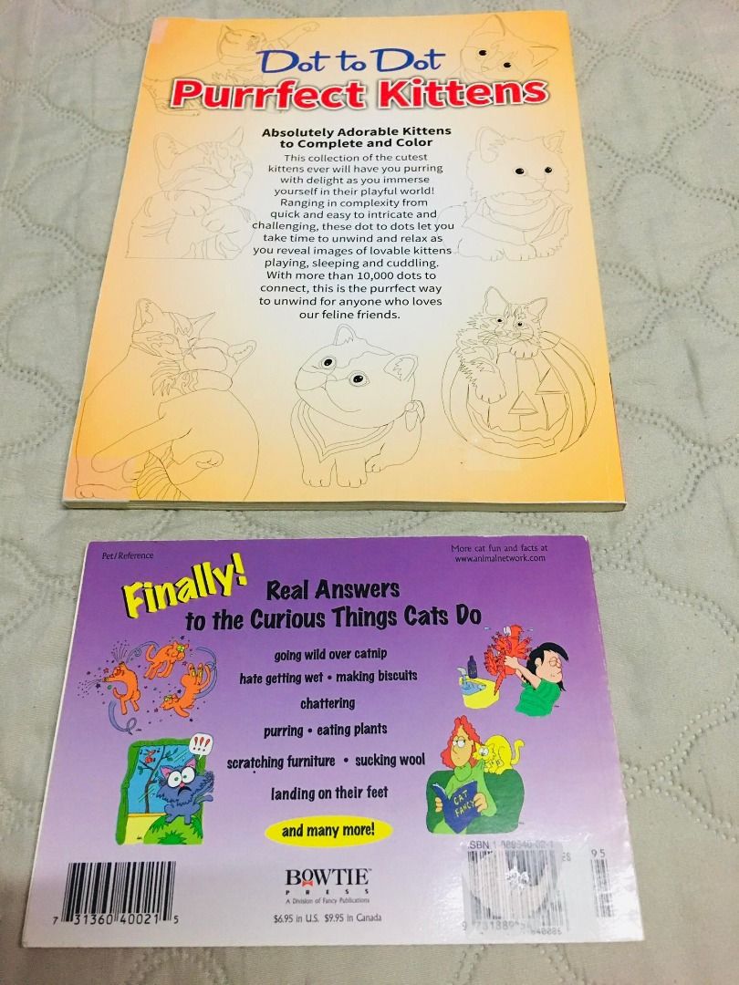 Dot to Dot Purrfect Kittens and Why Do Cats Do That Bundle, Hobbies ...
