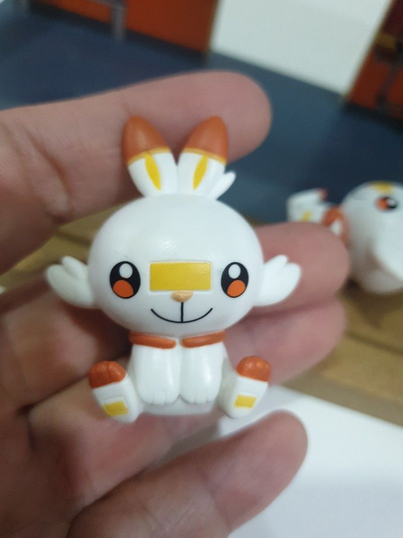 (Each) POKEMON - SCORBUNNY mini FIGURE, Hobbies & Toys, Toys & Games on ...