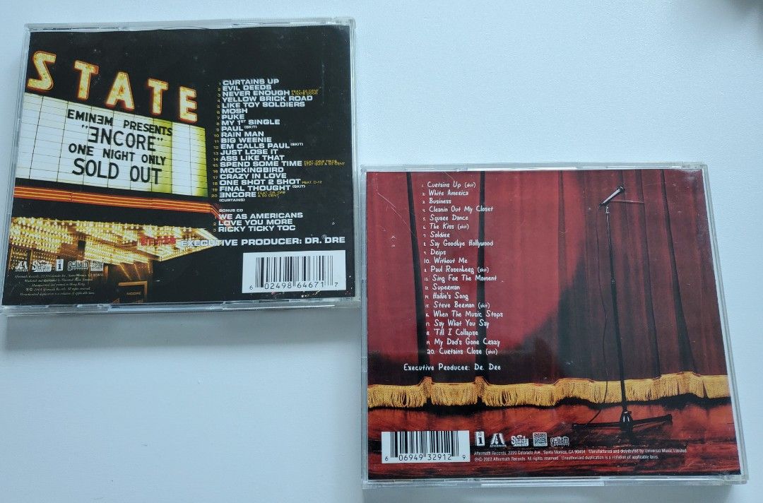 Eminem - The Eminem Show, Encore, 興趣及遊戲, 音樂樂器 & 配件, 音樂與媒體 - CD 及 DVD ...