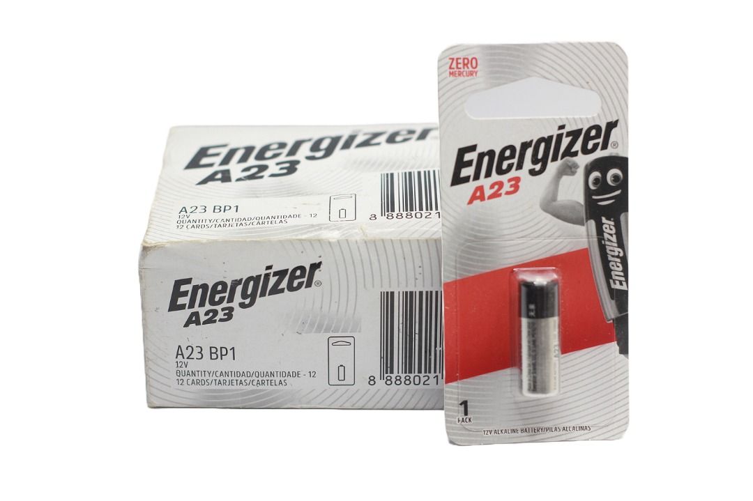 ENERGIZER A23 BATTERY, 12V A23 ALKALINE BATTERY, ZERO MERCURY, NON ...