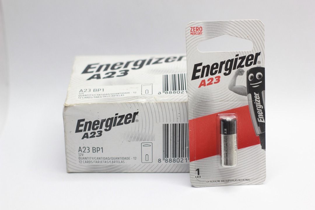 ENERGIZER A23 BATTERY, 12V A23 ALKALINE BATTERY, ZERO MERCURY, NON ...