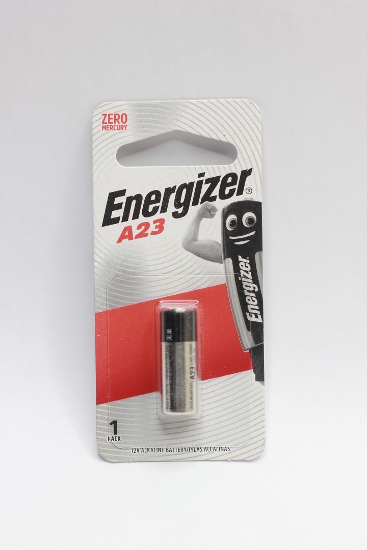 ENERGIZER A23 BATTERY, 12V A23 ALKALINE BATTERY, ZERO MERCURY, NON ...
