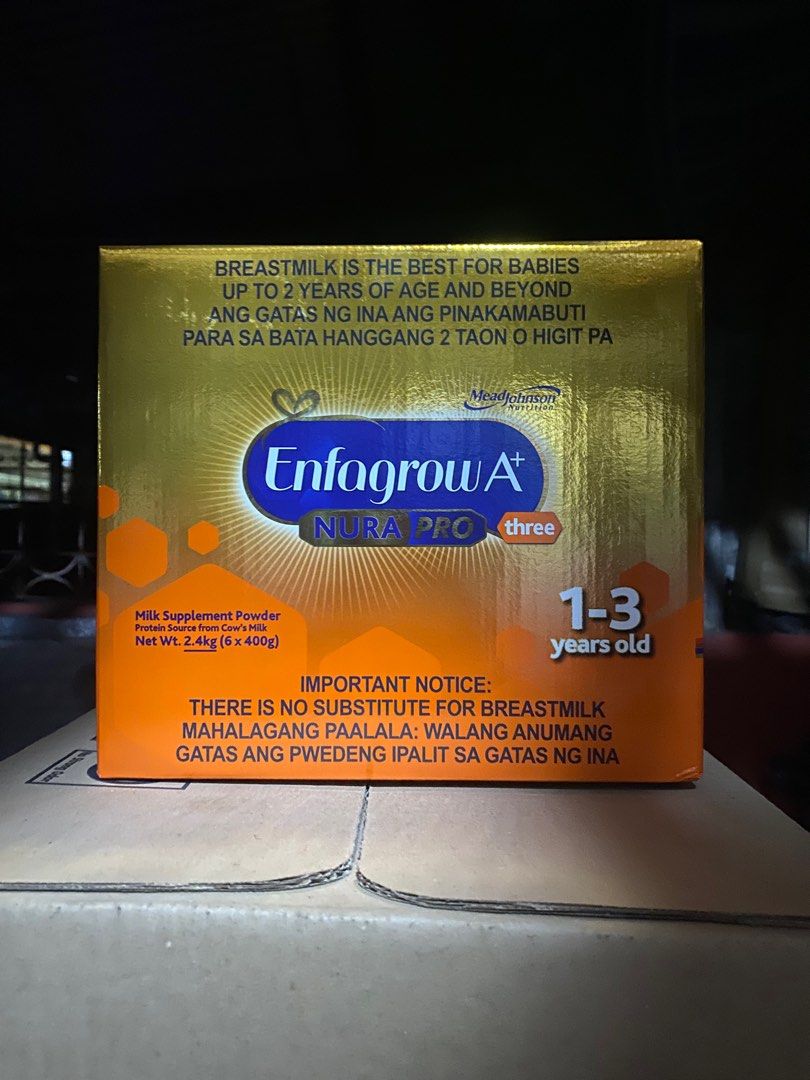 Enfagrow Nura Pro Three 1-3 2.4kg, Babies & Kids, Nursing & Feeding ...