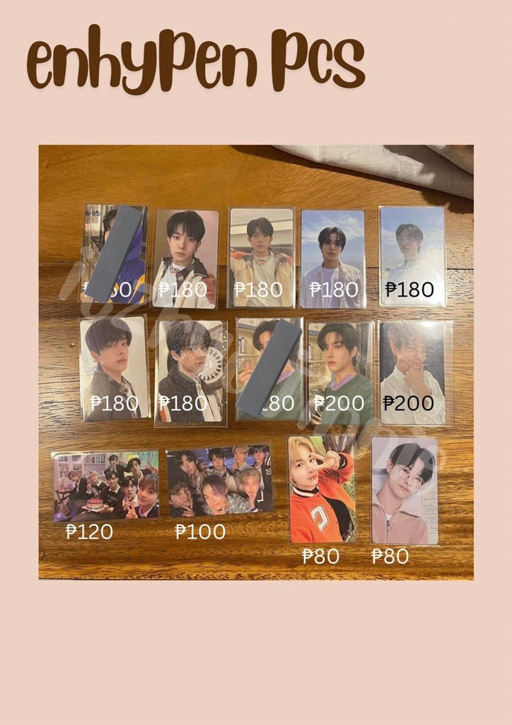 Enhypen PCS (Heeseung, Jake, Sunghoon, Ni-Ki, Ot7), Hobbies & Toys ...