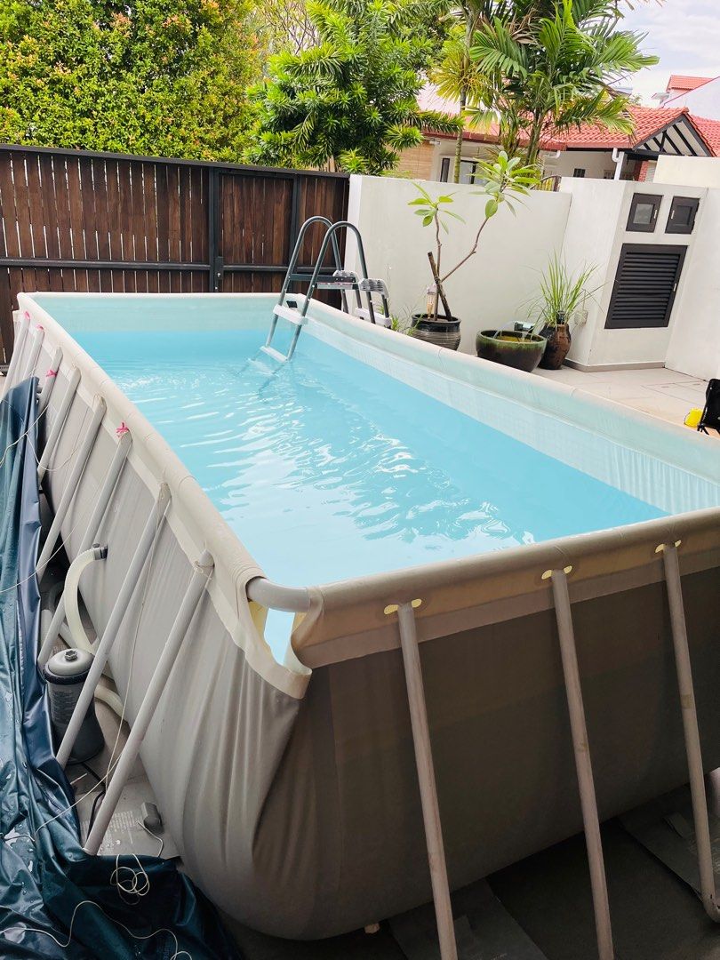 Extra Large Intex Swimming Pool, Furniture & Home Living, Outdoor ...