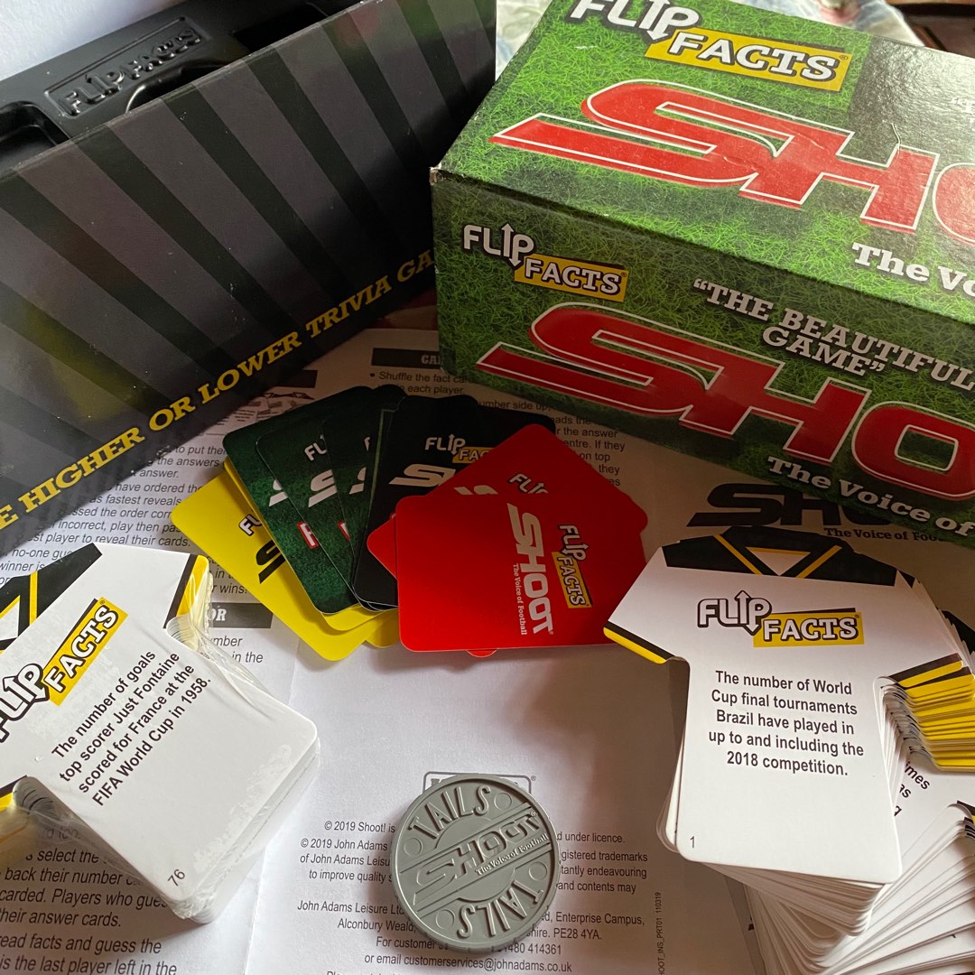 Flip Fact Shoot: Football Trivia Game, Hobbies & Toys, Toys & Games on ...