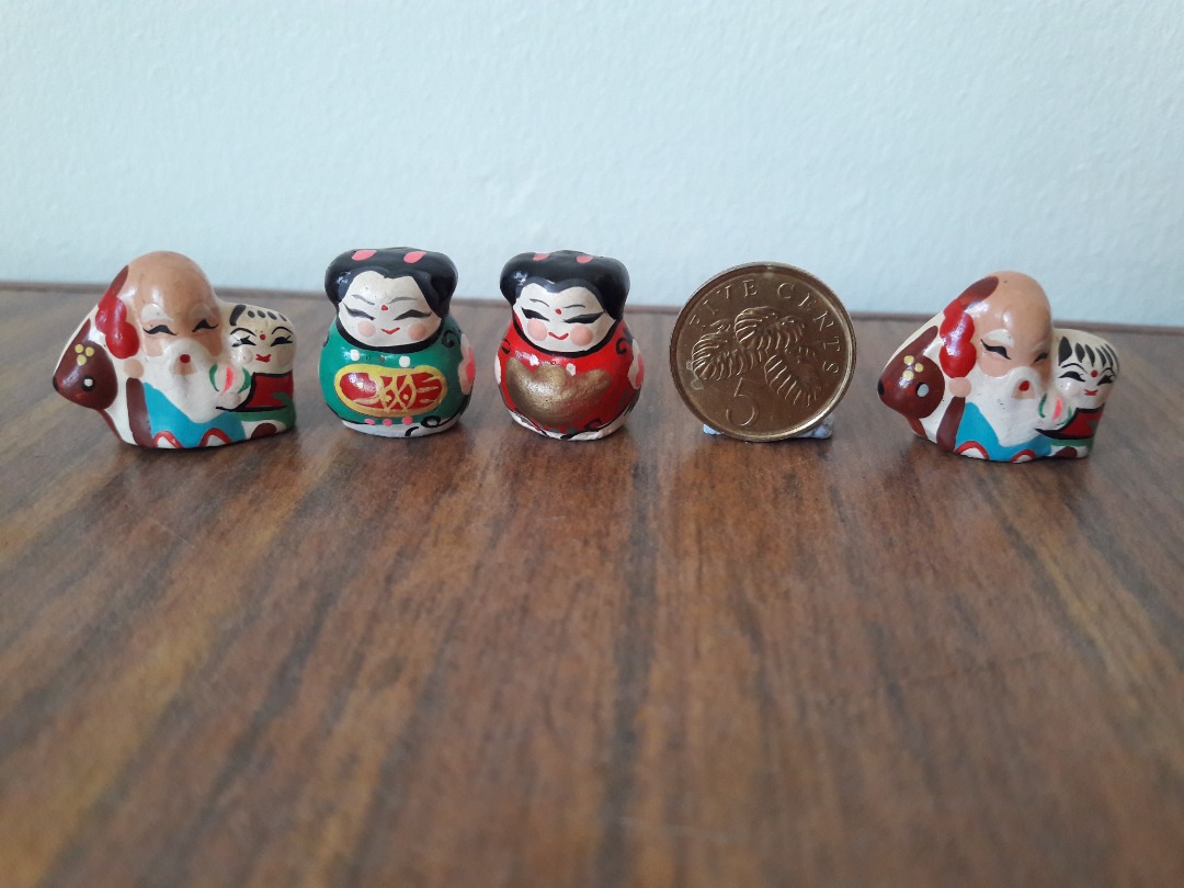 Free with Purchase: Miniature Clay Figurines of Chinese Characters (Set ...