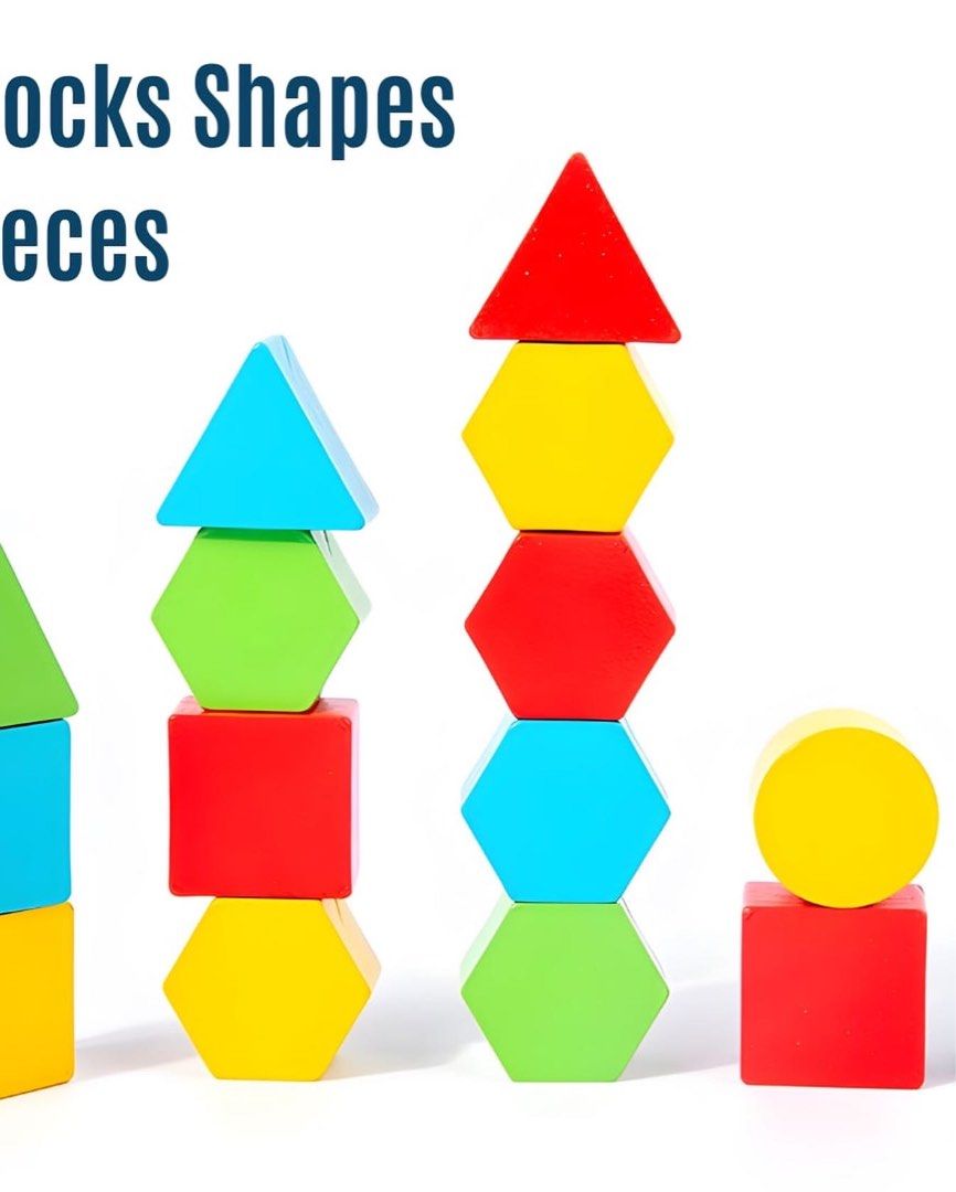 Geometric Shape Building Blocks, Hobbies & Toys, Toys & Games on Carousell