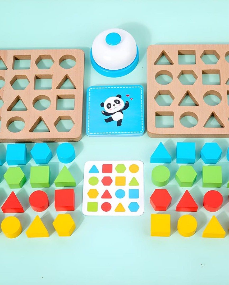 Geometric Shape Building Blocks, Hobbies & Toys, Toys & Games on Carousell
