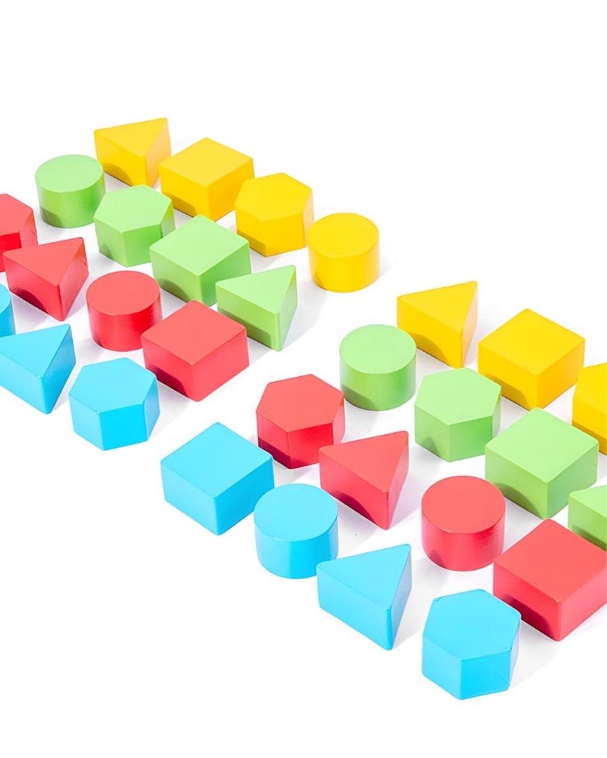 Geometric Shape Building Blocks, Hobbies & Toys, Toys & Games on Carousell