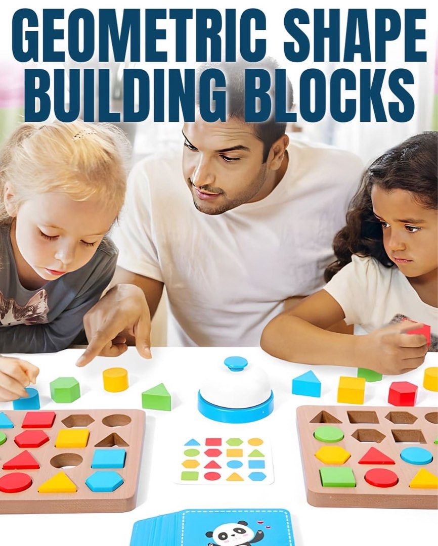 Geometric Shape Building Blocks, Hobbies & Toys, Toys & Games on Carousell