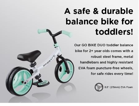 Globber Go Bike Duo Balance Bike (5 Colours) - LSSG0751, Sports ...