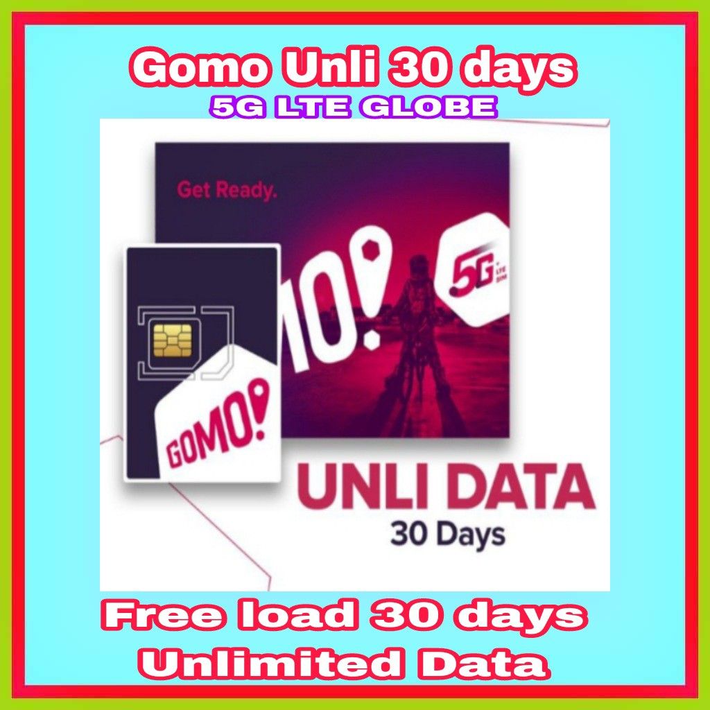 GOMO SIMCARD UNLIMITED DATA 30 DAYS, Mobile Phones & Gadgets, Mobile ...