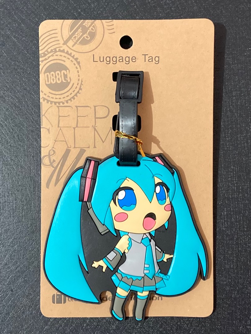 Hatsune Miku Bag Tag / Luggage Tag, Hobbies & Toys, Travel, Travel ...
