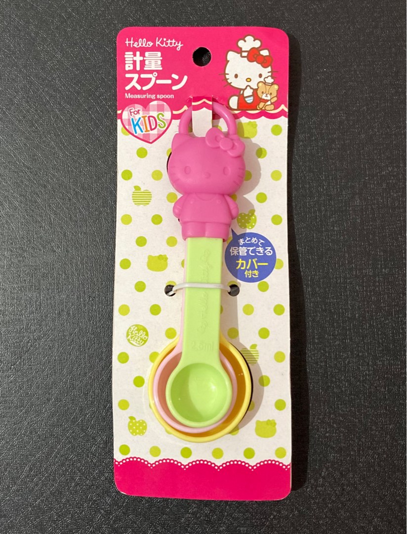 Hello Kitty Measuring Spoons, Furniture & Home Living, Kitchenware ...