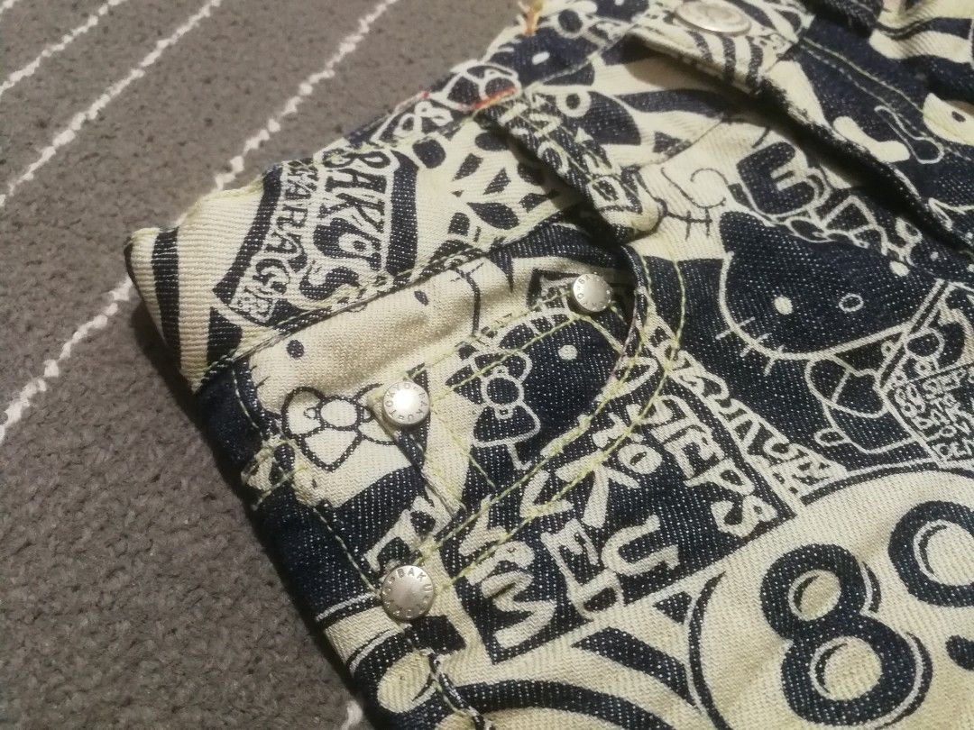 HELLO KITTY X BAKU GARAGE DENIM KIDS w20-22, Babies & Kids, Babies ...
