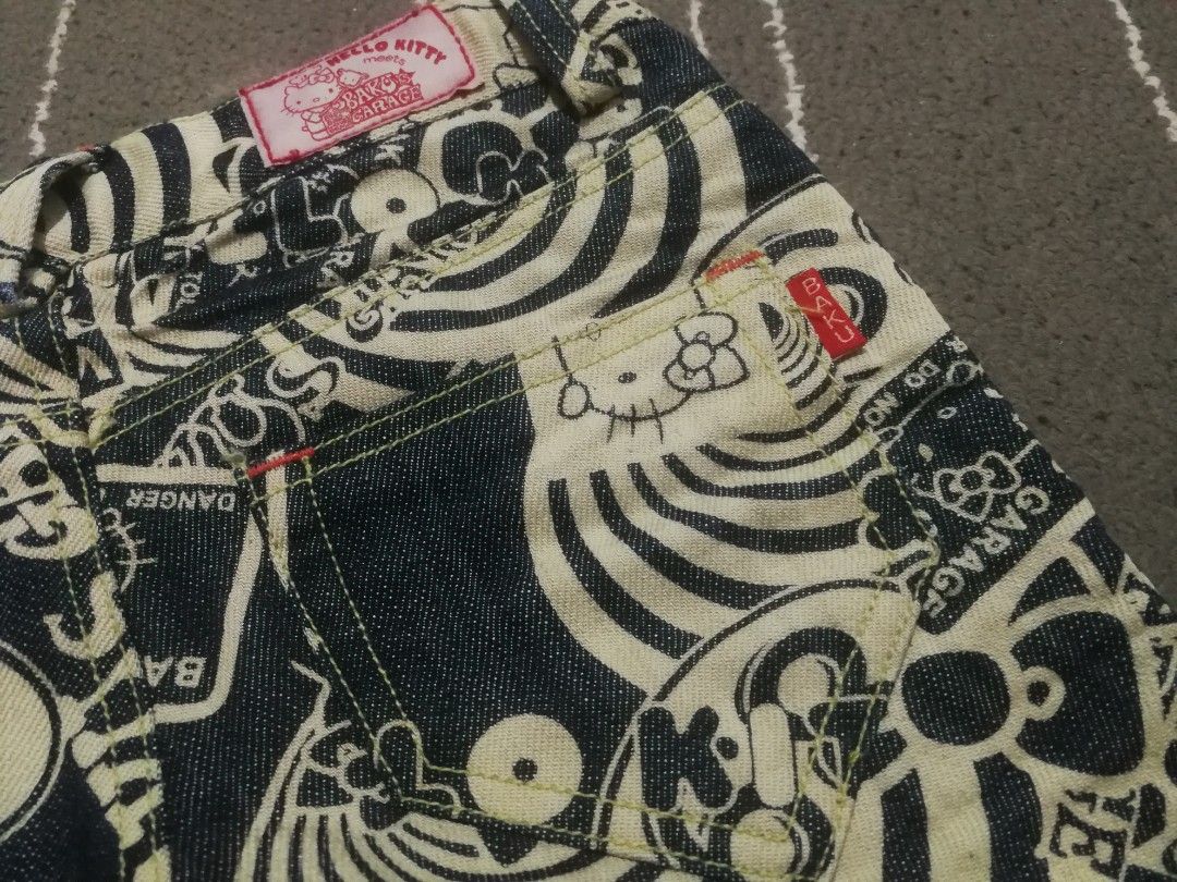 HELLO KITTY X BAKU GARAGE DENIM KIDS w20-22, Babies & Kids, Babies ...