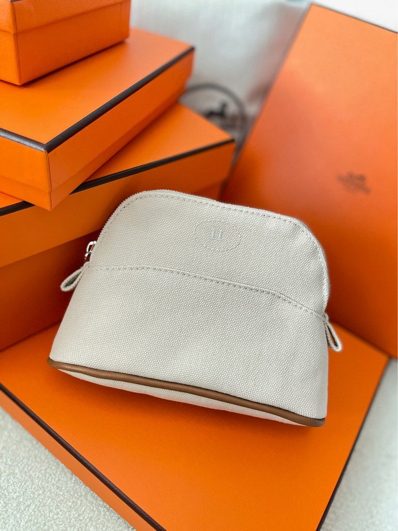 Hermes mini bolide pouch PHW 16cm, Women's Fashion, Watches ...