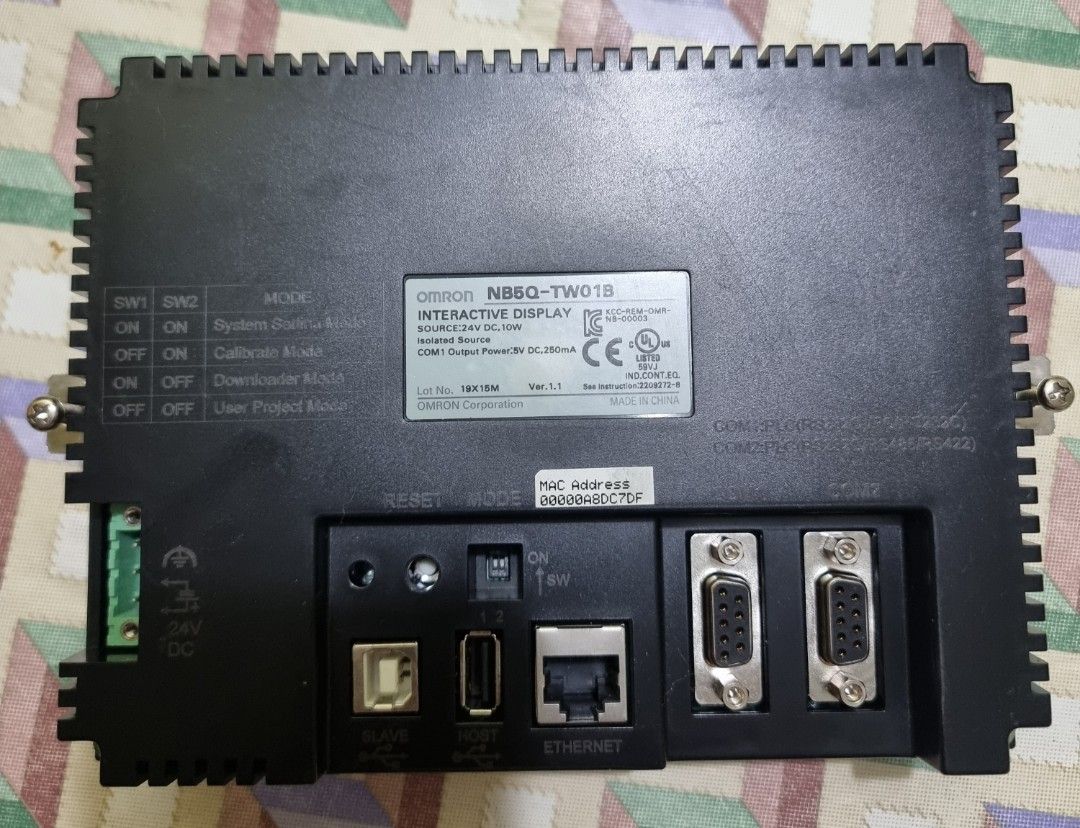 HMI Omron NB5Q-TW01B Interactive Display, Commercial & Industrial, Industrial Equipment on Carousell