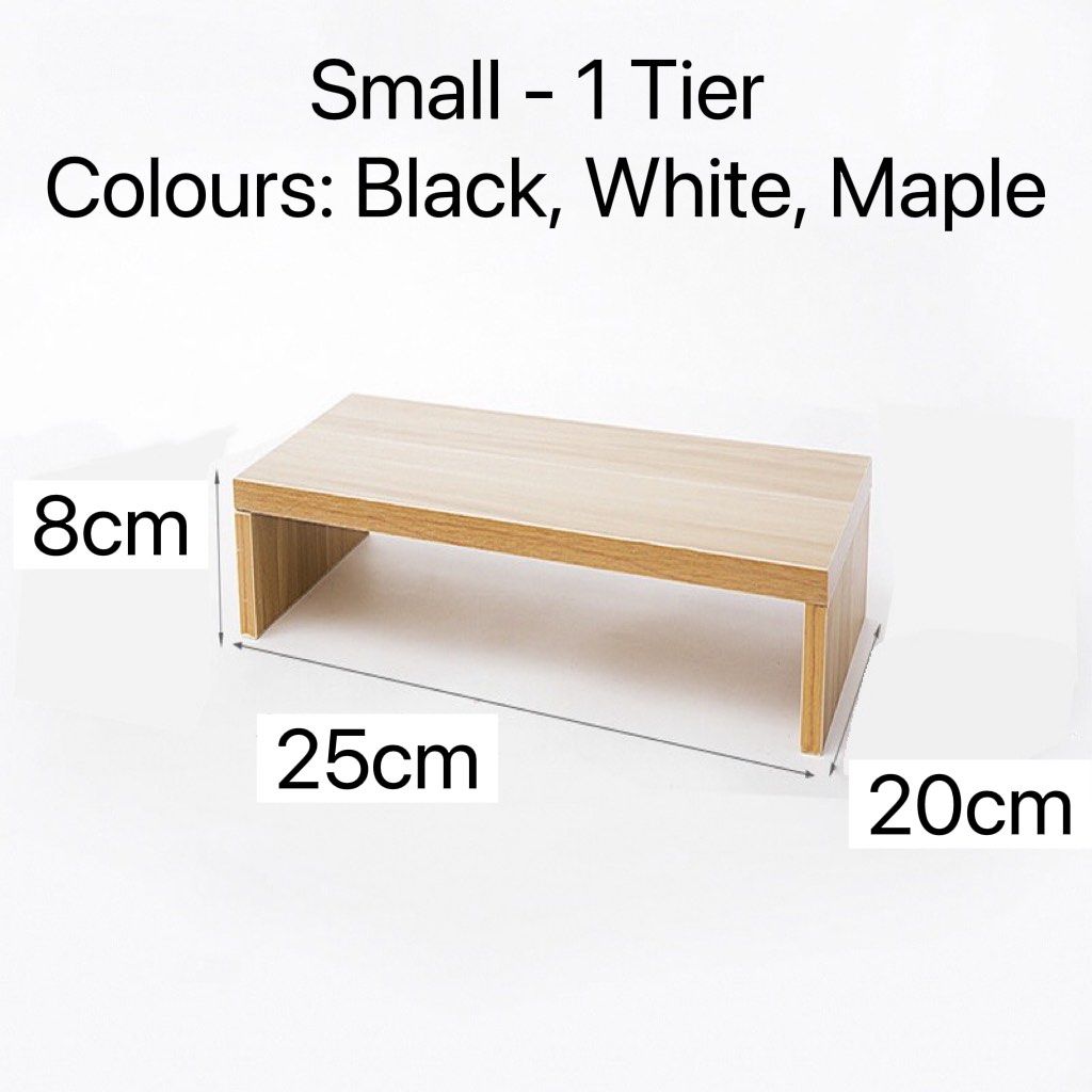 Home Wooden Monitor Riser Stand/Ergonomic Laptop Stand/Desk Organizer ...