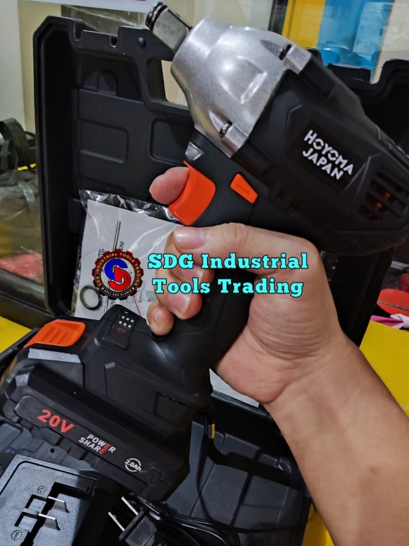 HOYOMA Japan 20V Cordless Impact Wrench (HT-CIW20V2B-BL), Furniture & Home Living, Cleaning ...