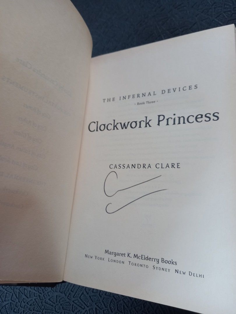 Infernal Devices Trilogy by Cassandra Clare (HB, SIGNED), Hobbies ...