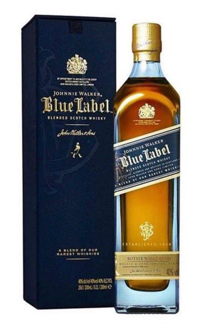 Johnnie Walker Blue Label 20cl, Food & Drinks, Alcoholic Beverages on ...