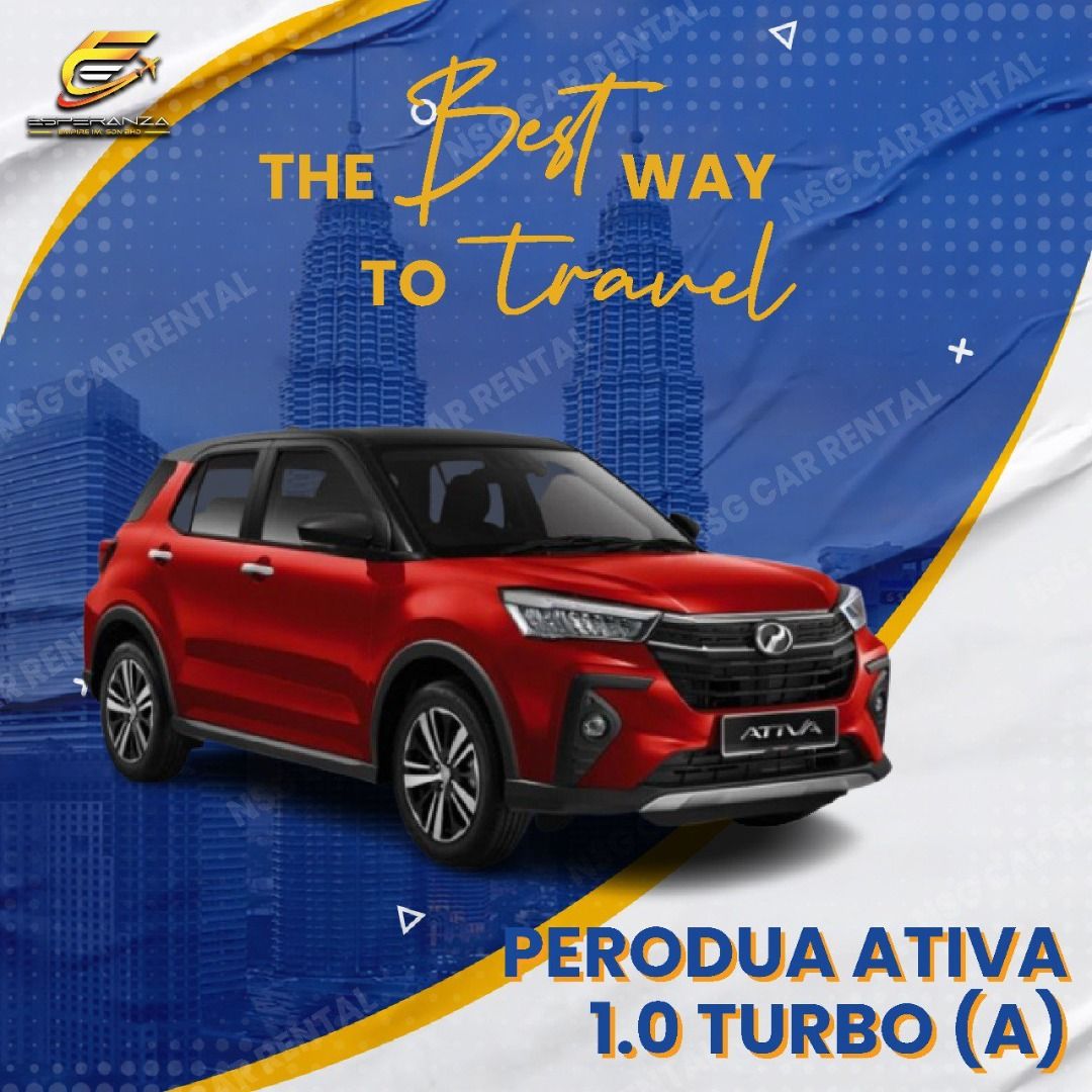KERETA SEWA PERODUA ATIVA 1.0 AUTO TURBO, Services, Others on Carousell