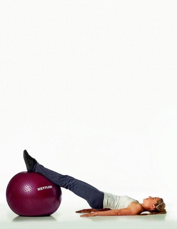 Kettler Deluxe Exercise Ball 65CM with Air Pump and Exercise Poster ...
