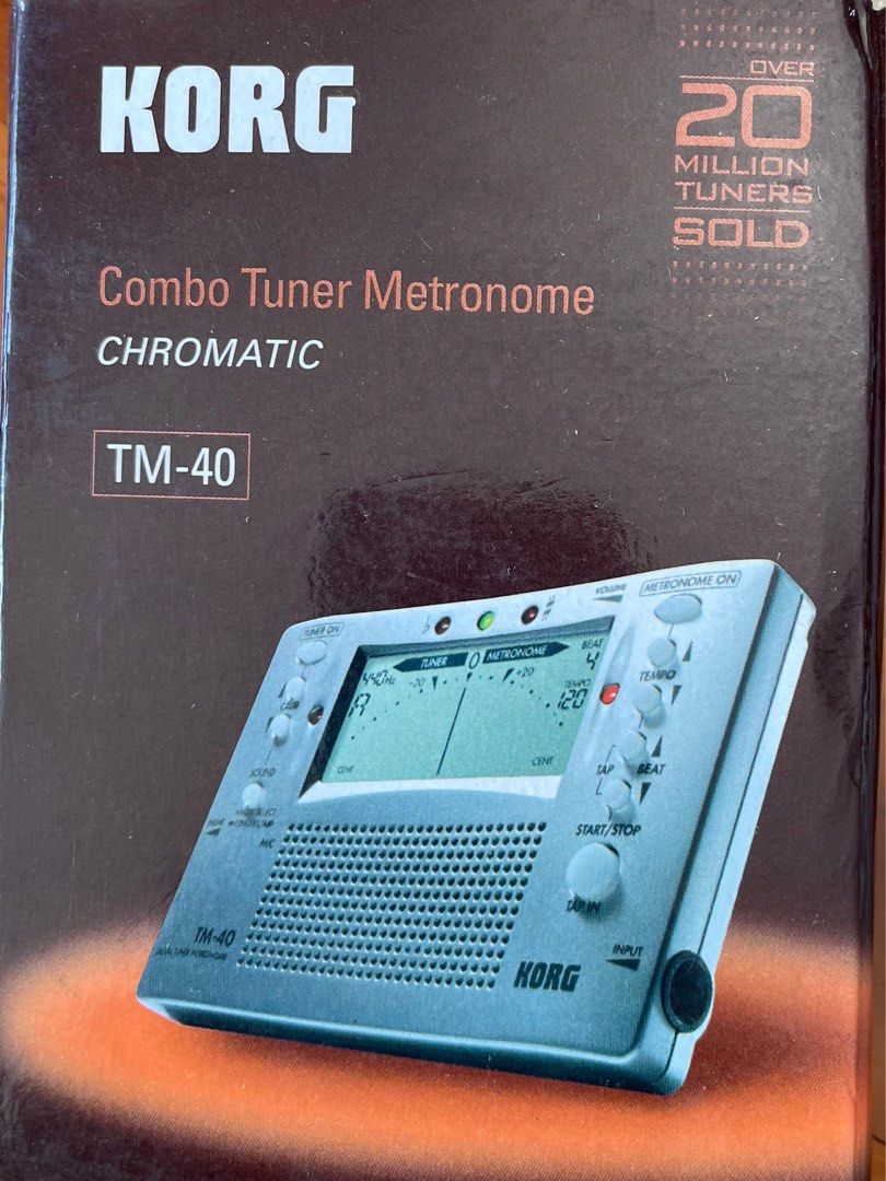 Korg TM-40 Tuner Merronome, 興趣及遊戲, 音樂、樂器 & 配件, 樂器配件 - Carousell