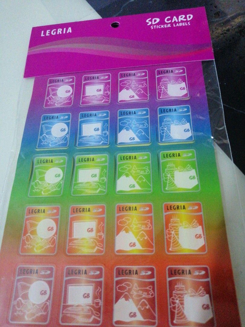 LEGRIA SD Card Sticker Labels, Computers & Tech, Parts & Accessories ...