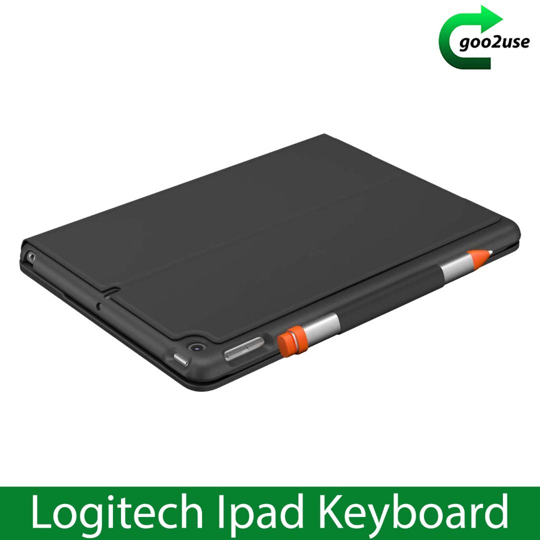 Logitech iPad (7th, 8th and 9th generation) Keyboard Case Slim Folio ...