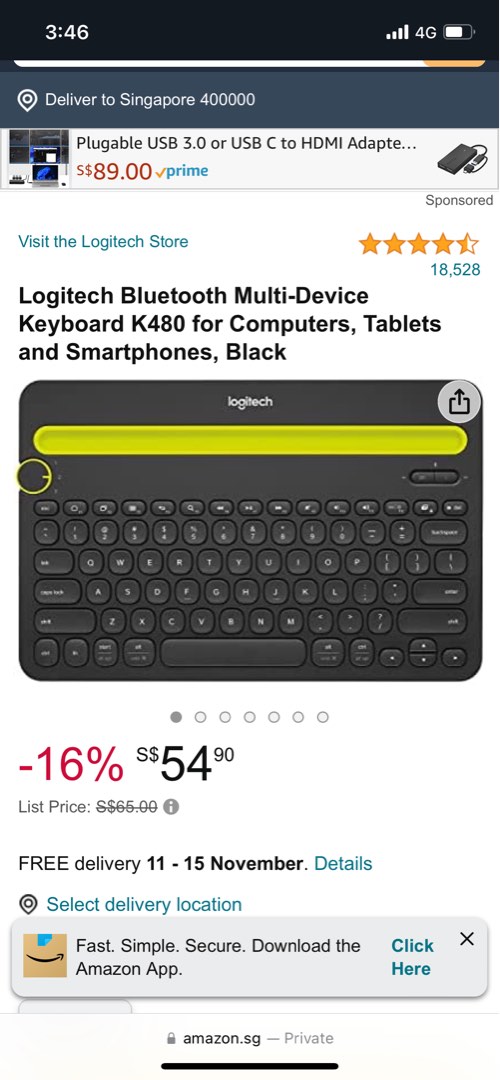 Logitech Keyboard K480 Computers And Tech Parts And Accessories Computer Keyboard On Carousell