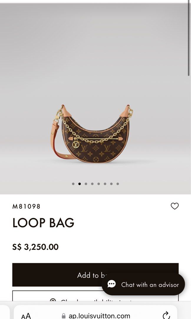 LV loop, Luxury, Bags & Wallets on Carousell