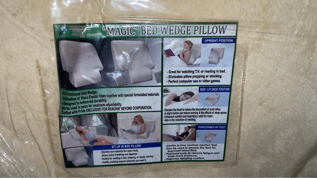 Magic wedge special pillows, Furniture & Home Living, Bedding & Towels ...